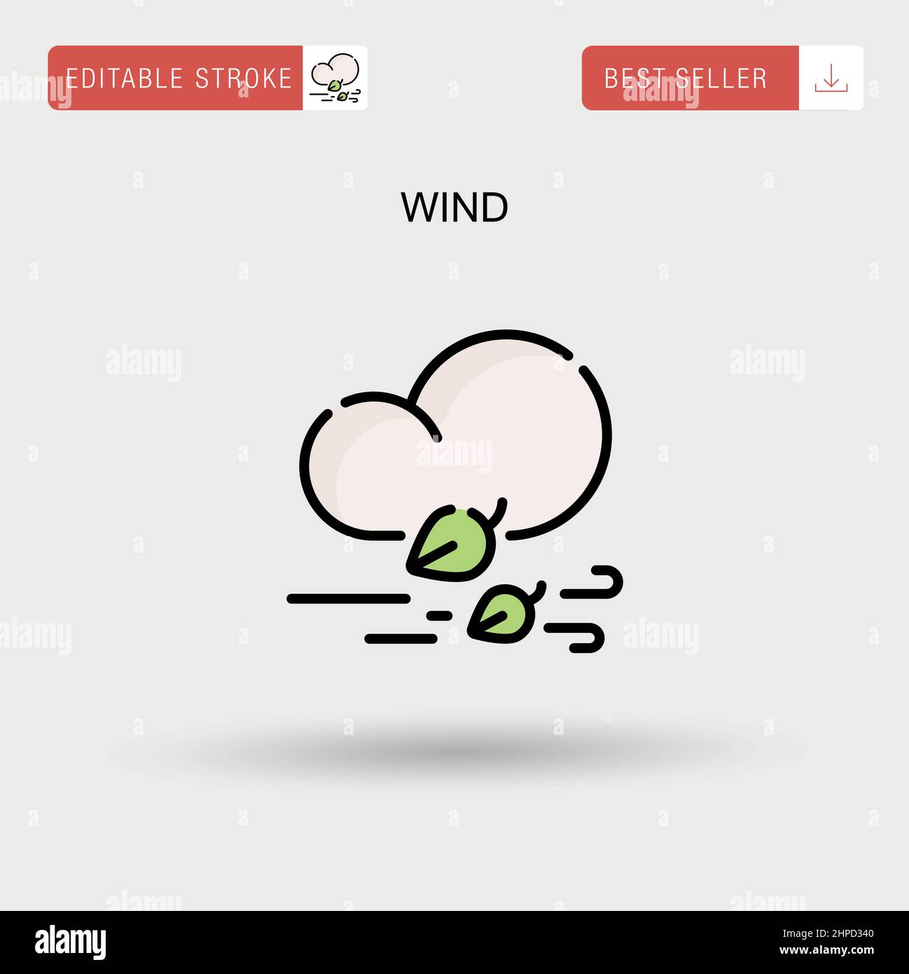 Wind Simple vector icon Stock Vector Image & Art - Alamy