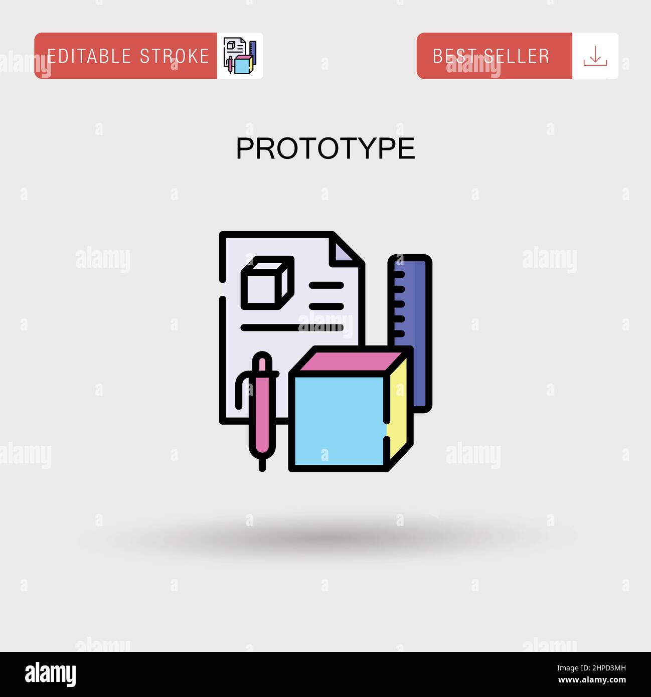 Prototype icon hi-res stock photography and images - Alamy