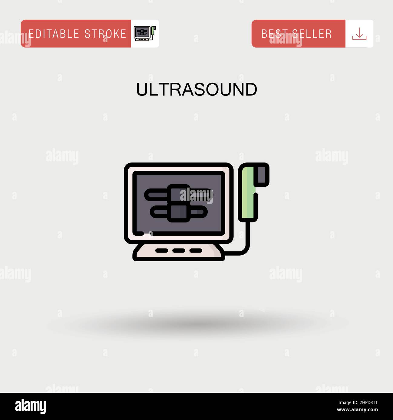 Ultrasound Simple vector icon Stock Vector Image & Art - Alamy