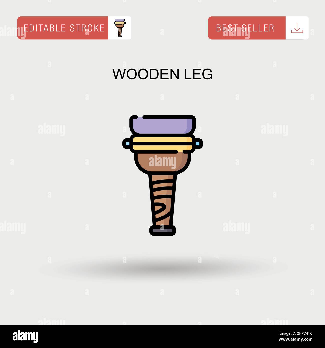 Wooden human leg Stock Vector Images - Alamy
