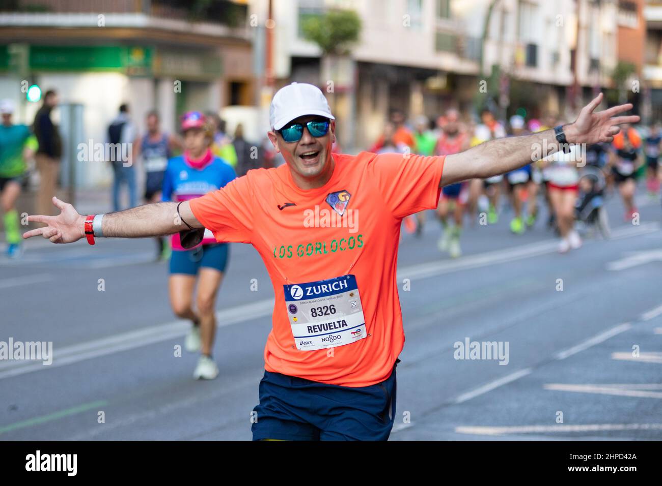 Seville, Spain. 2nd Feb, 2022. Marathon runners from all around the ...