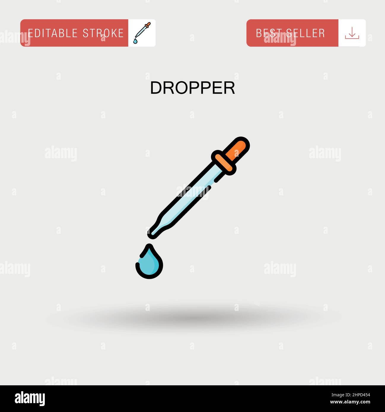 Serum glass dropper Stock Vector Images - Alamy