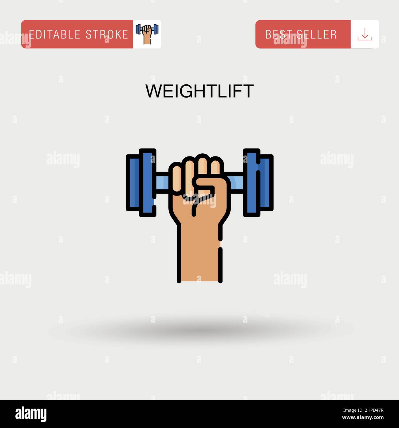 Weightlift Simple vector icon Stock Vector Image & Art - Alamy