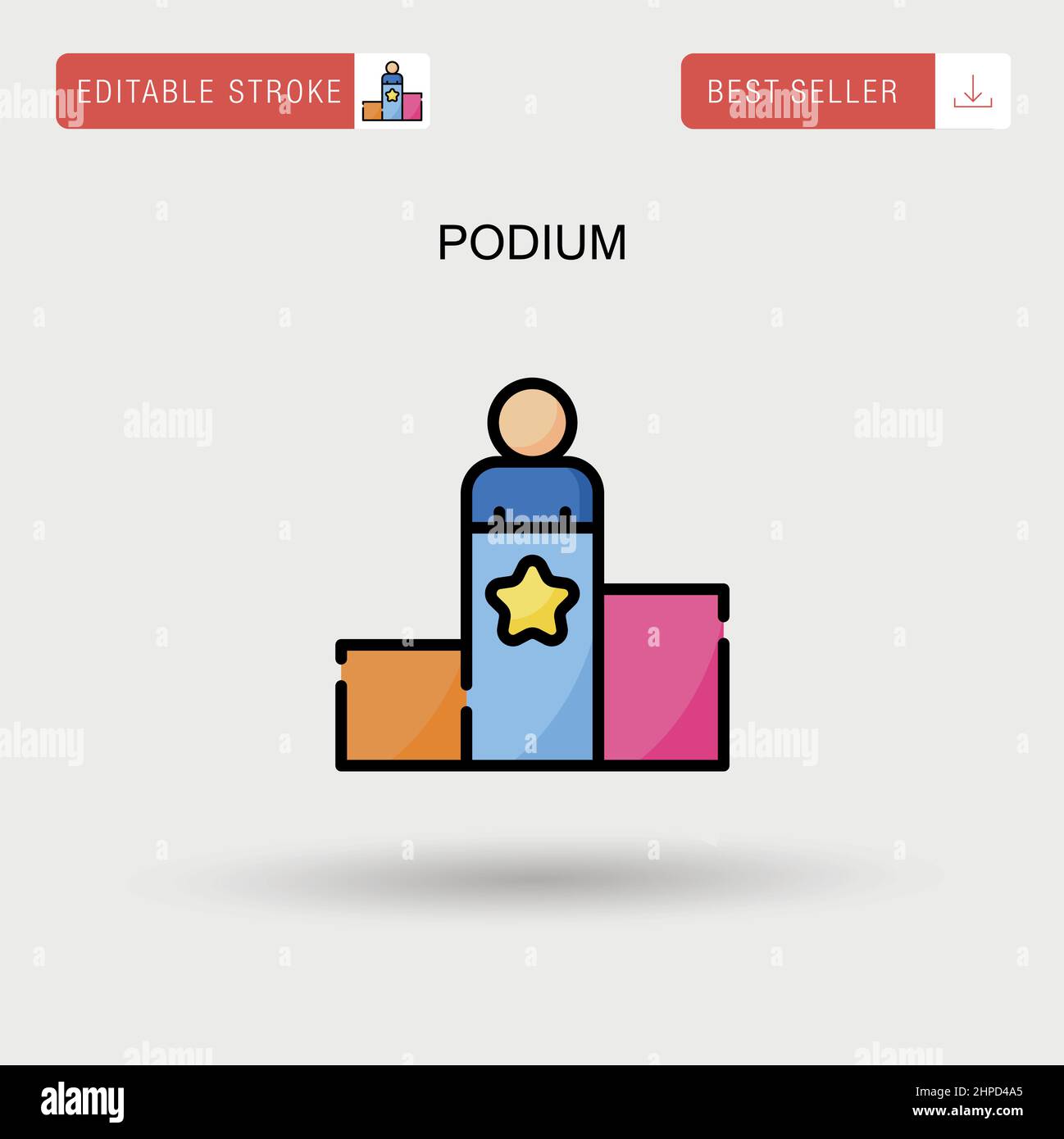 3d podium round wall Stock Vector Images - Alamy