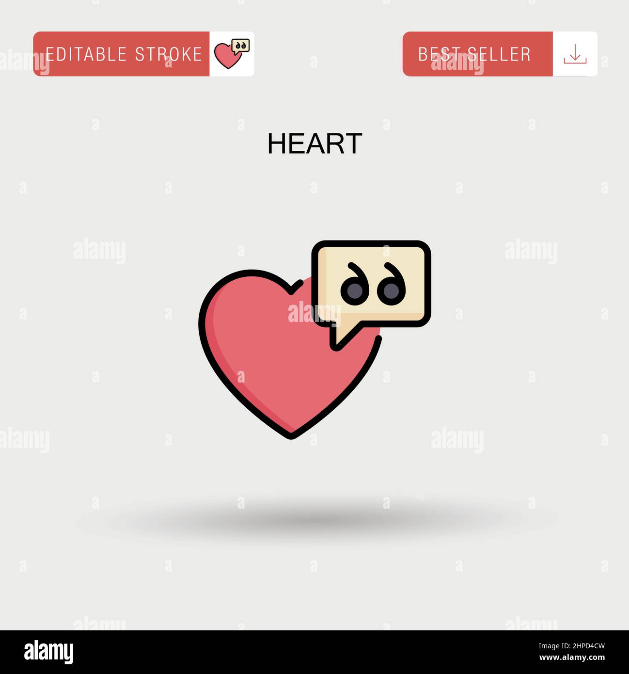 Simple heart graphic Stock Vector Images - Alamy