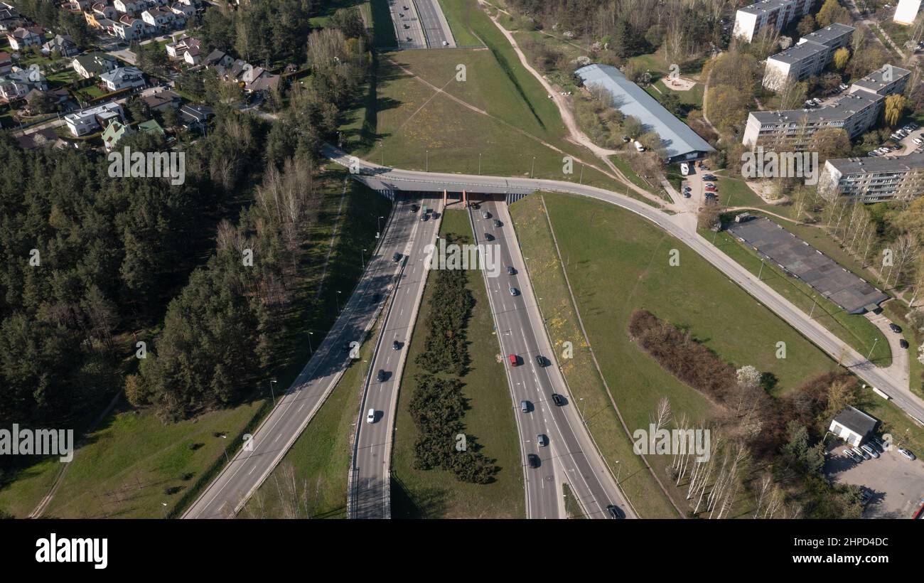 Highway Junction Interchange Crossing Road Stock Photo - Alamy