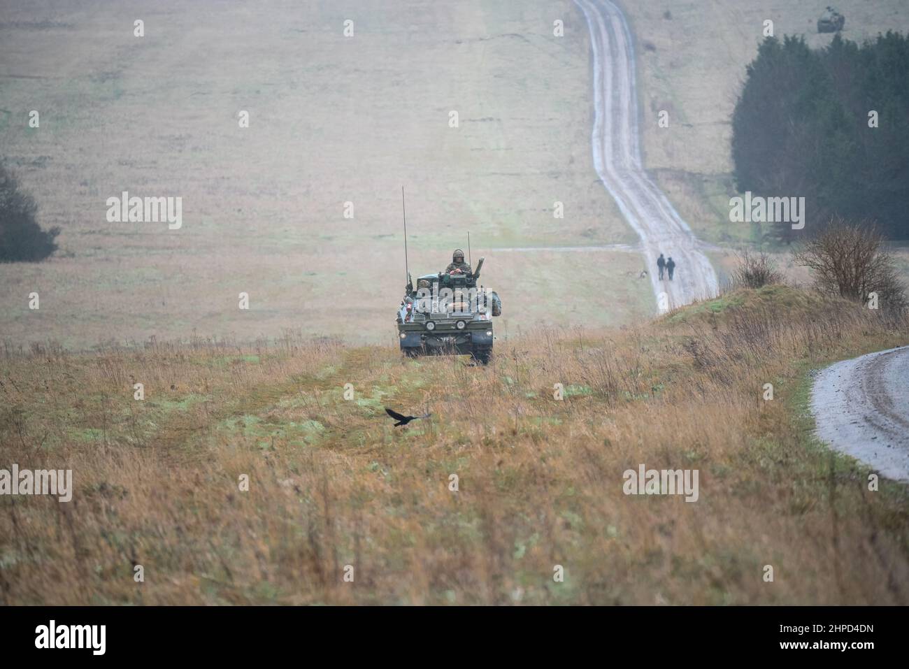 British army FV103 Spartan tracked armored reconnaissance vehicle in ...