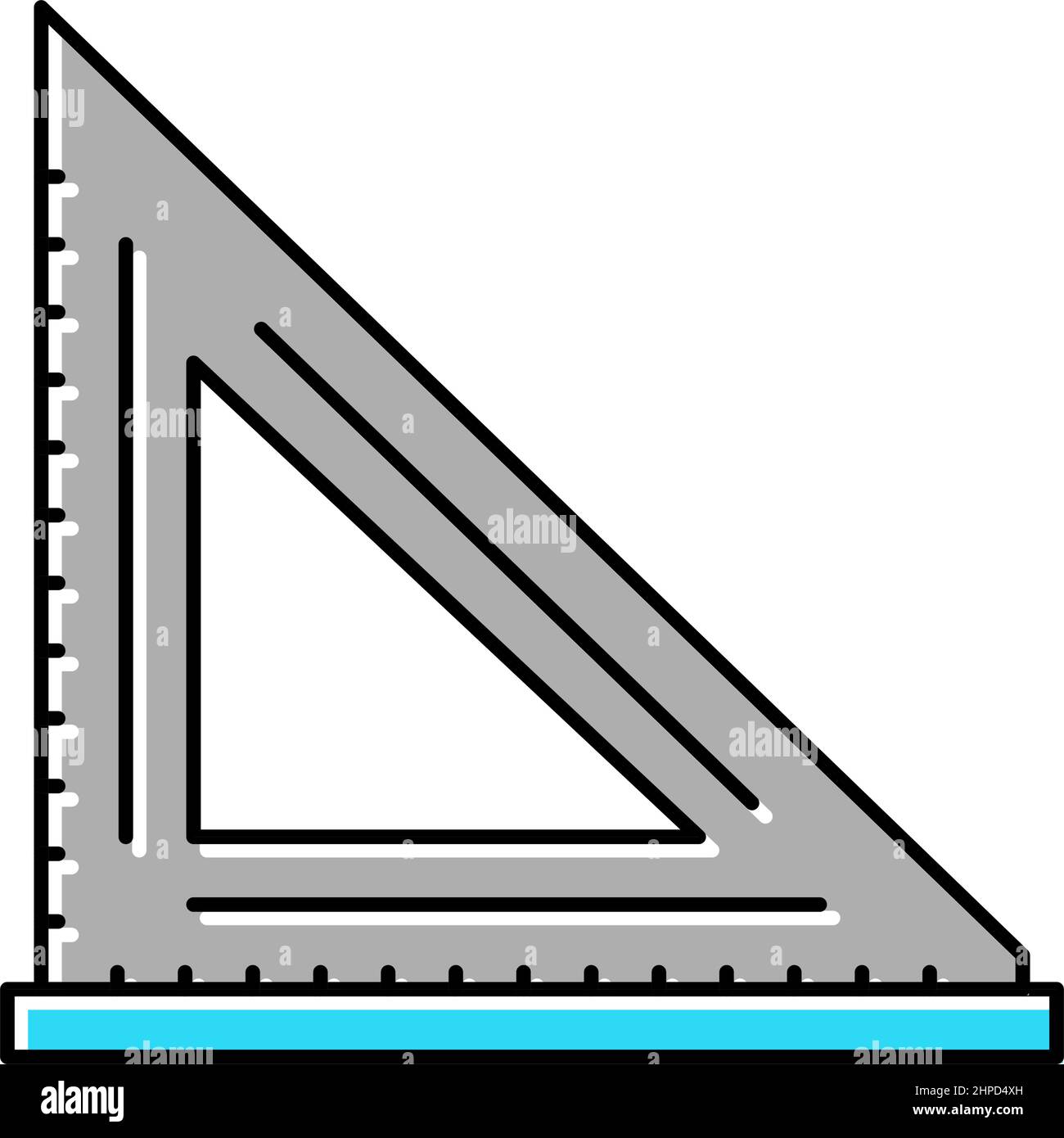 layout square carpenter tool color icon vector illustration Stock ...