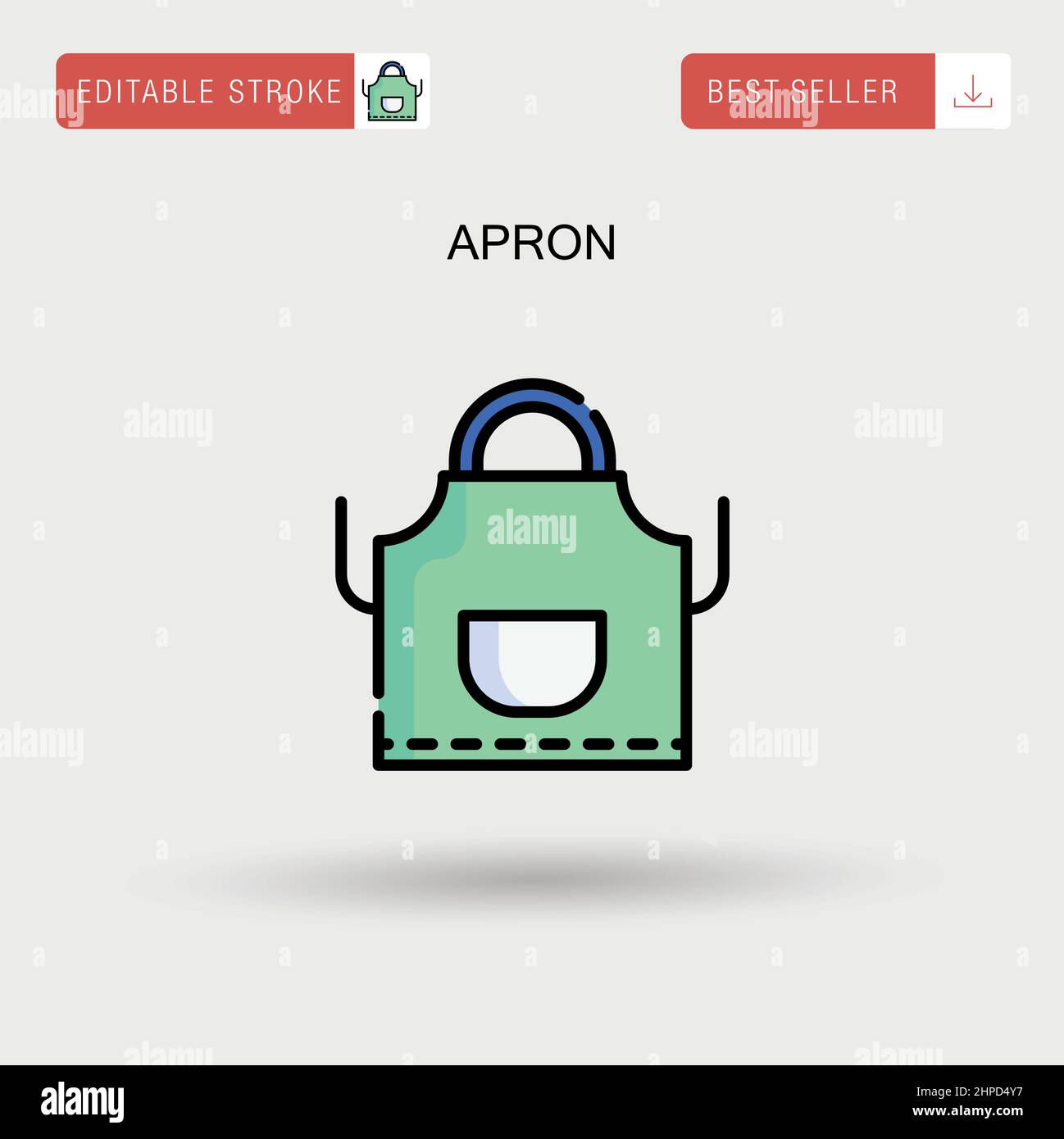 Cook apron Stock Vector Images - Alamy