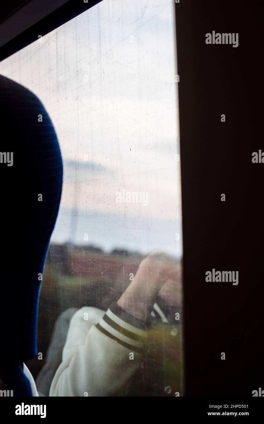 In my thoughts while traveling on the train in the middle of the ...