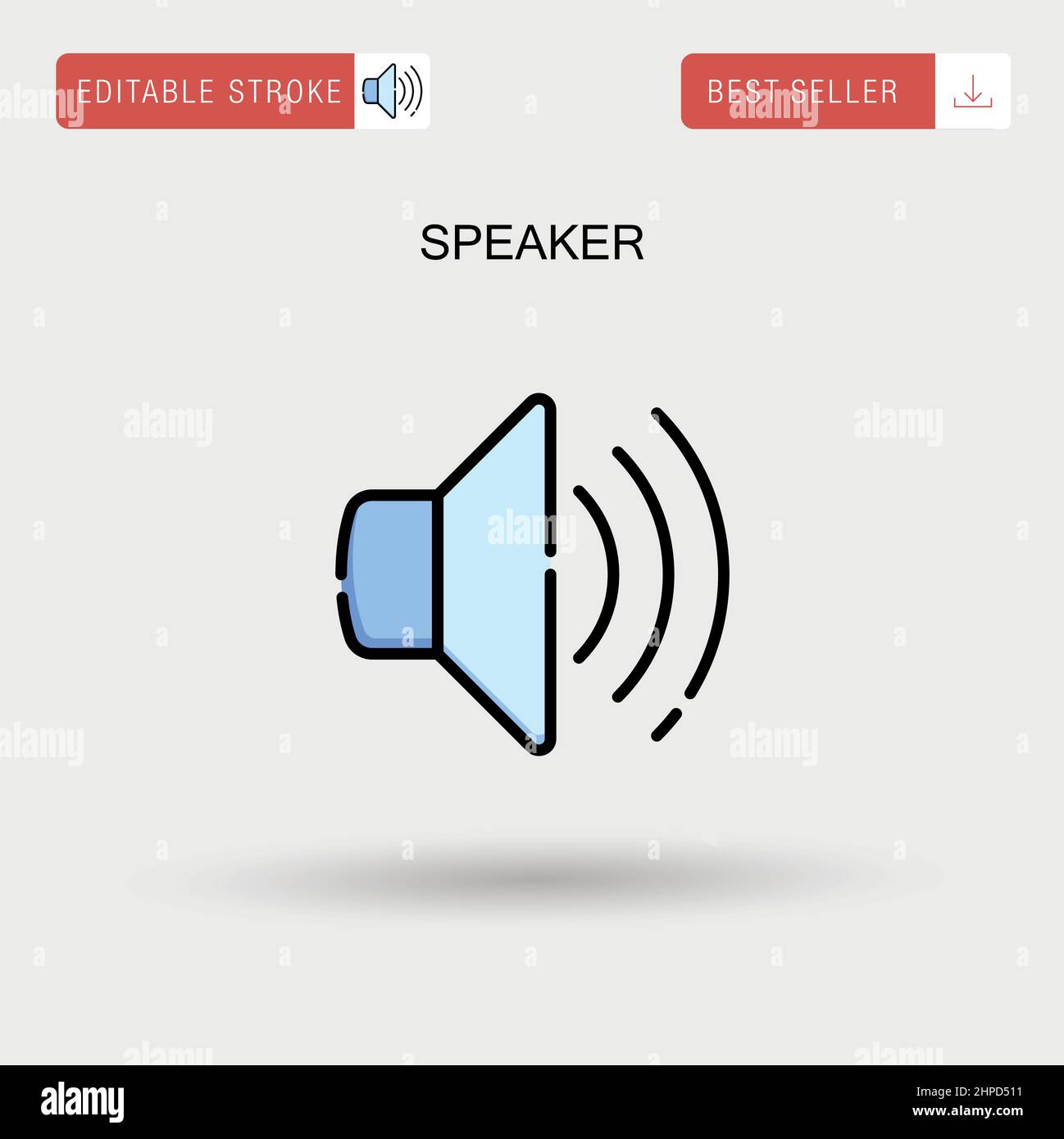 Speaker Simple vector icon Stock Vector Image & Art - Alamy