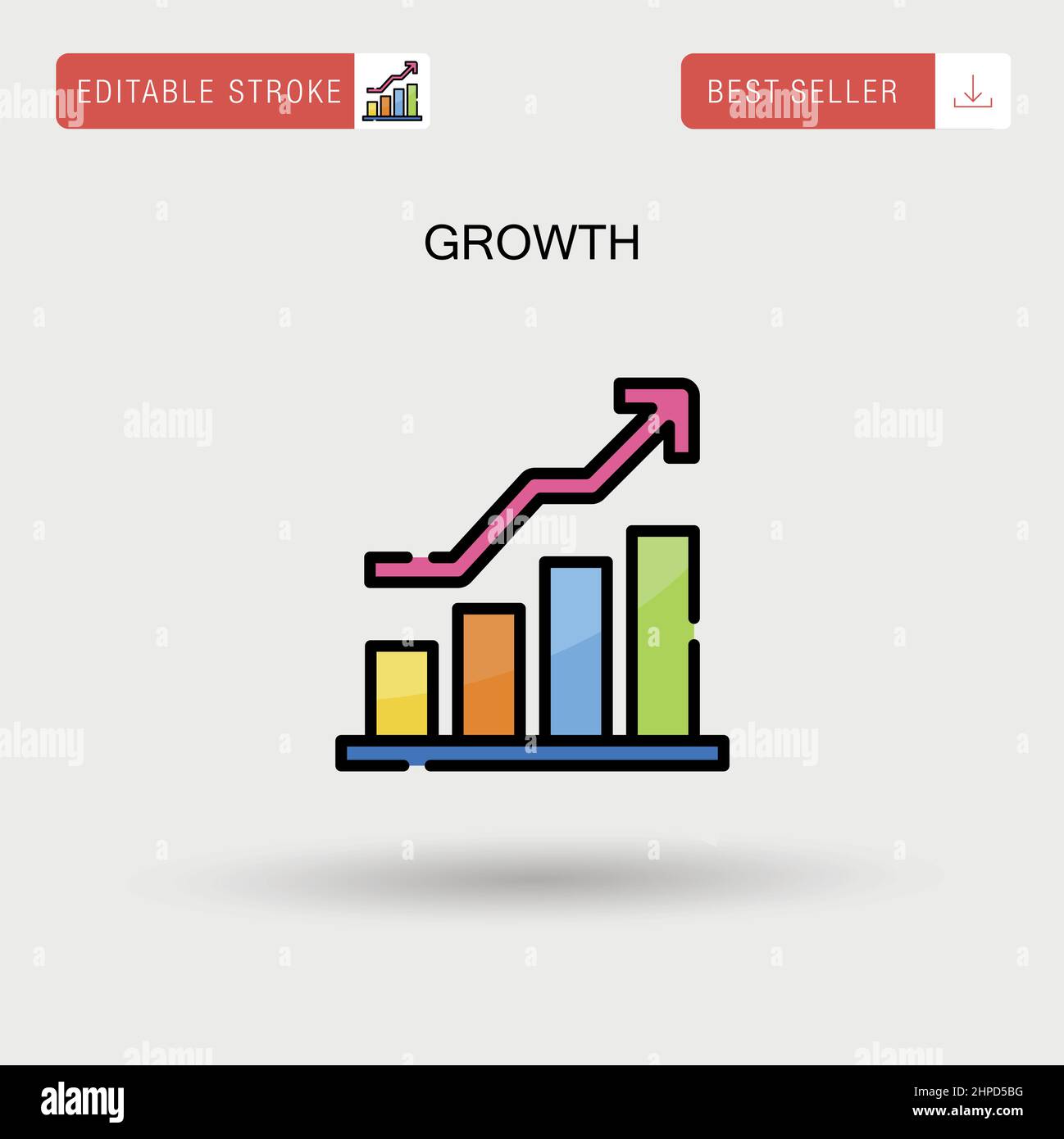 Growth Simple vector icon Stock Vector Image & Art - Alamy