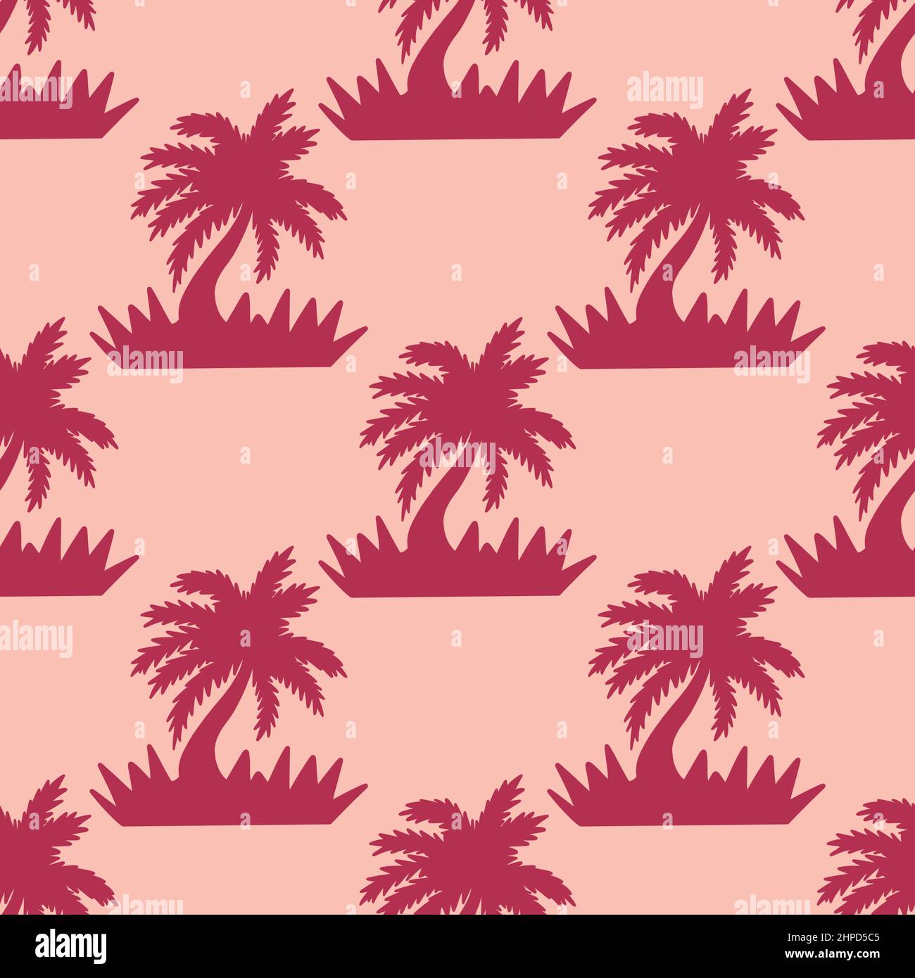 Summer seamless palm trees pattern for fabrics and packaging and gifts ...