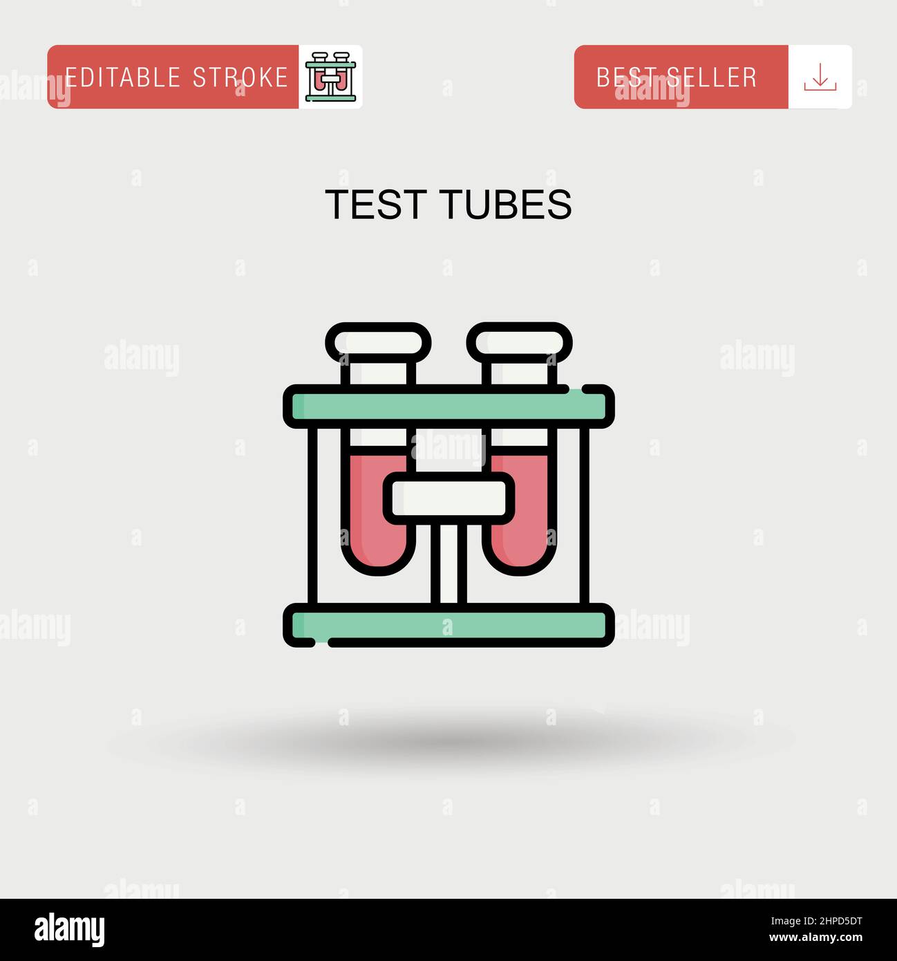 Science test tubes not equal Stock Vector Images - Alamy