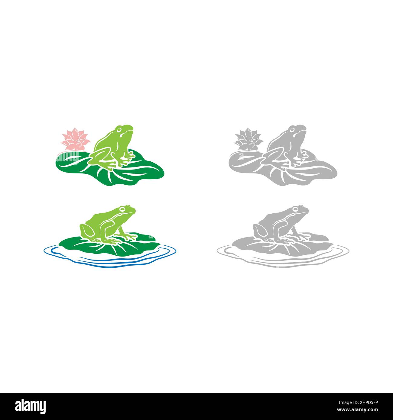 Frog on lily pad hi-res stock photography and images - Alamy