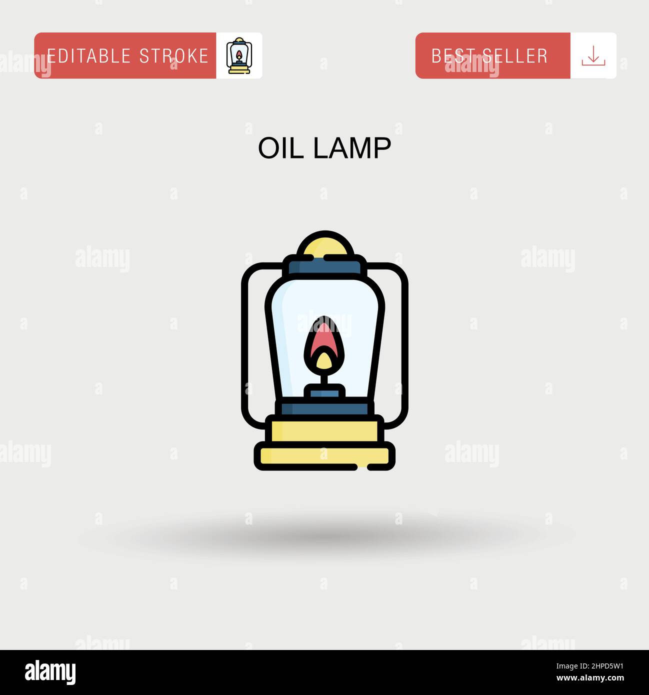 Old oil lamp vector hi-res stock photography and images - Alamy