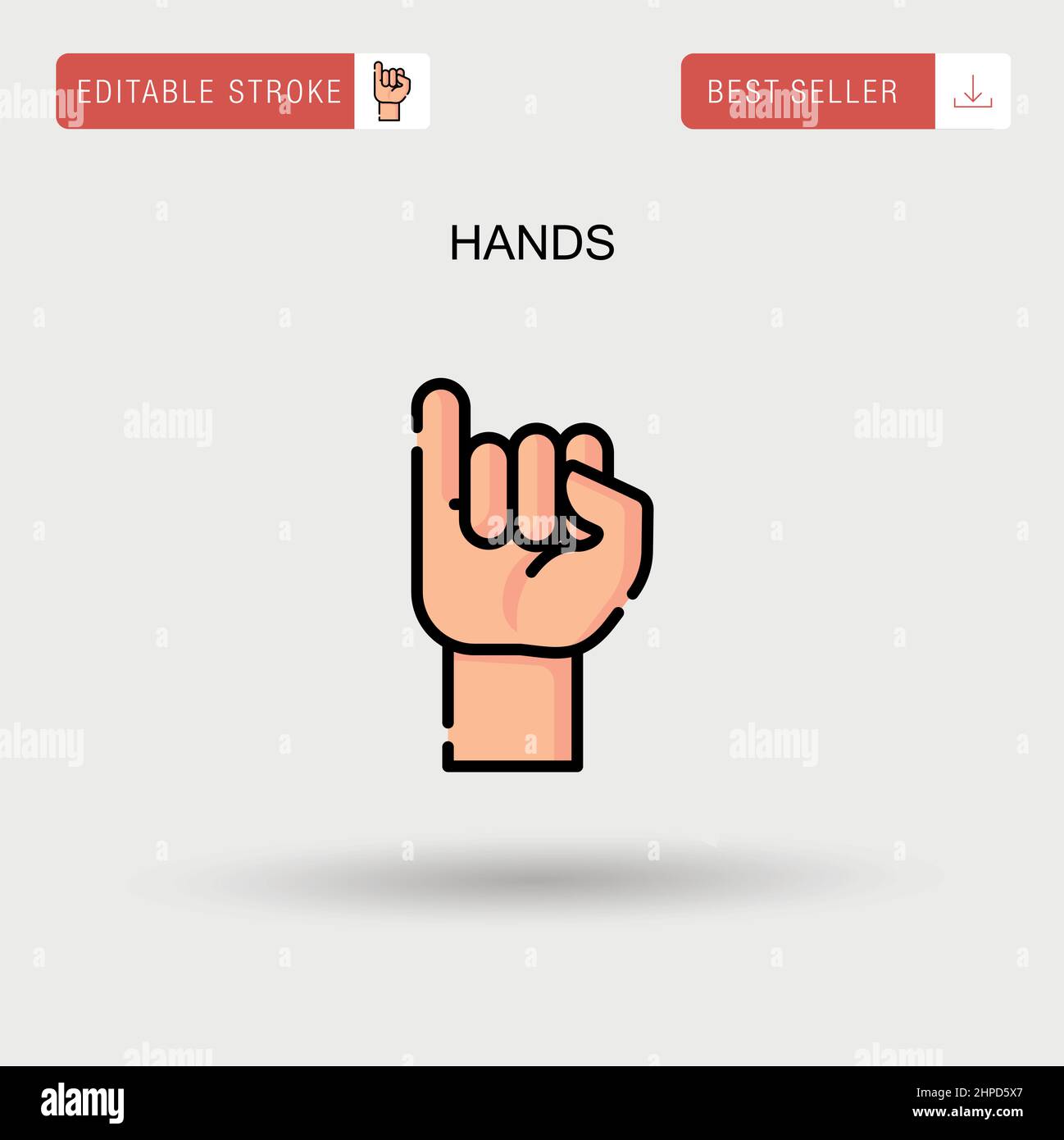Hands Simple vector icon Stock Vector Image & Art - Alamy