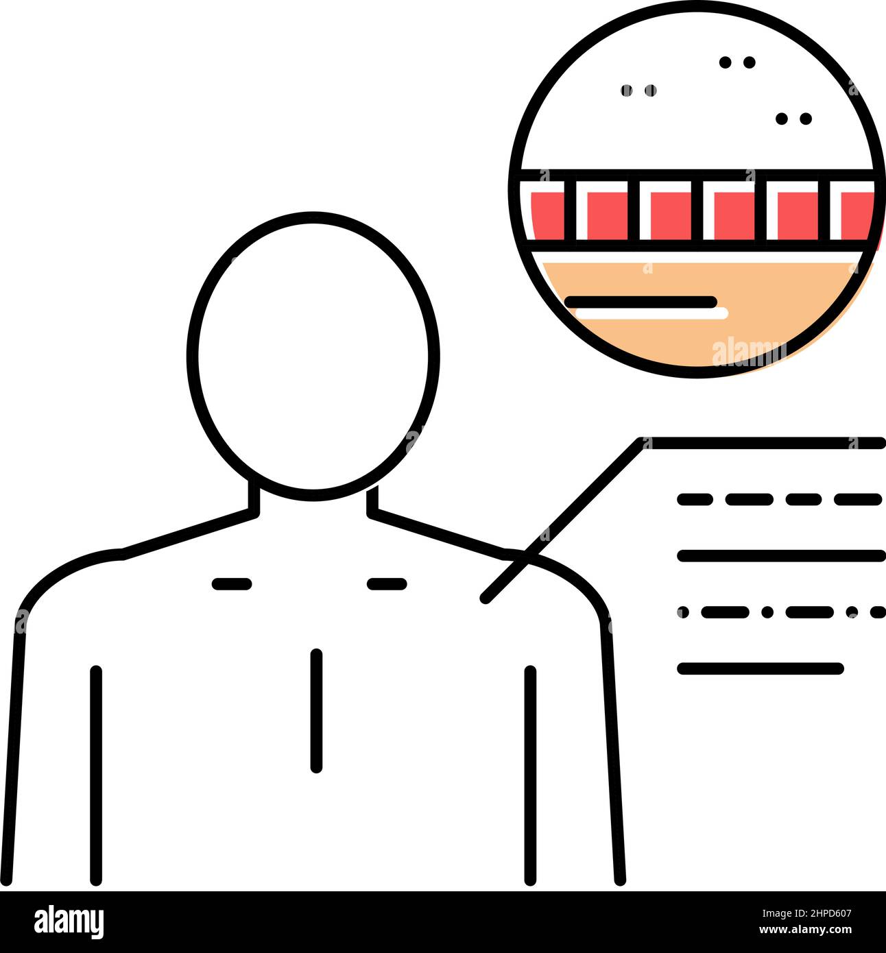 pale or yellowish skin color icon vector illustration Stock Vector ...