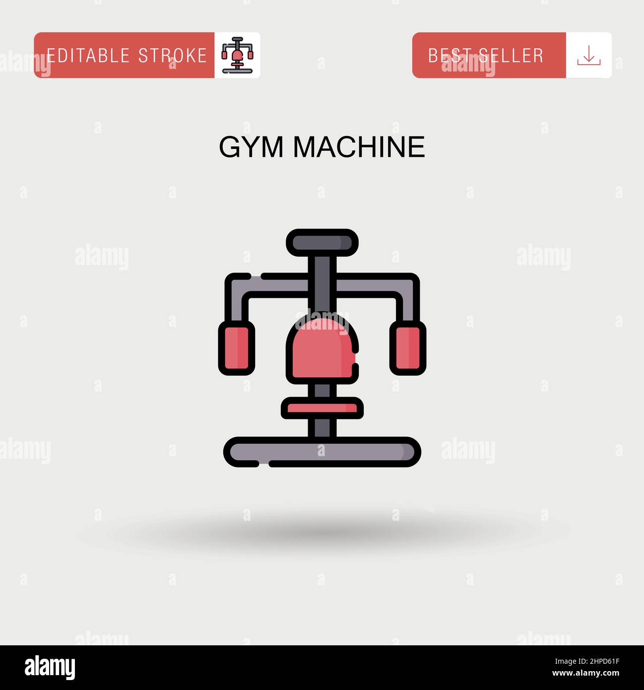 Gym machine Simple vector icon Stock Vector Image & Art - Alamy