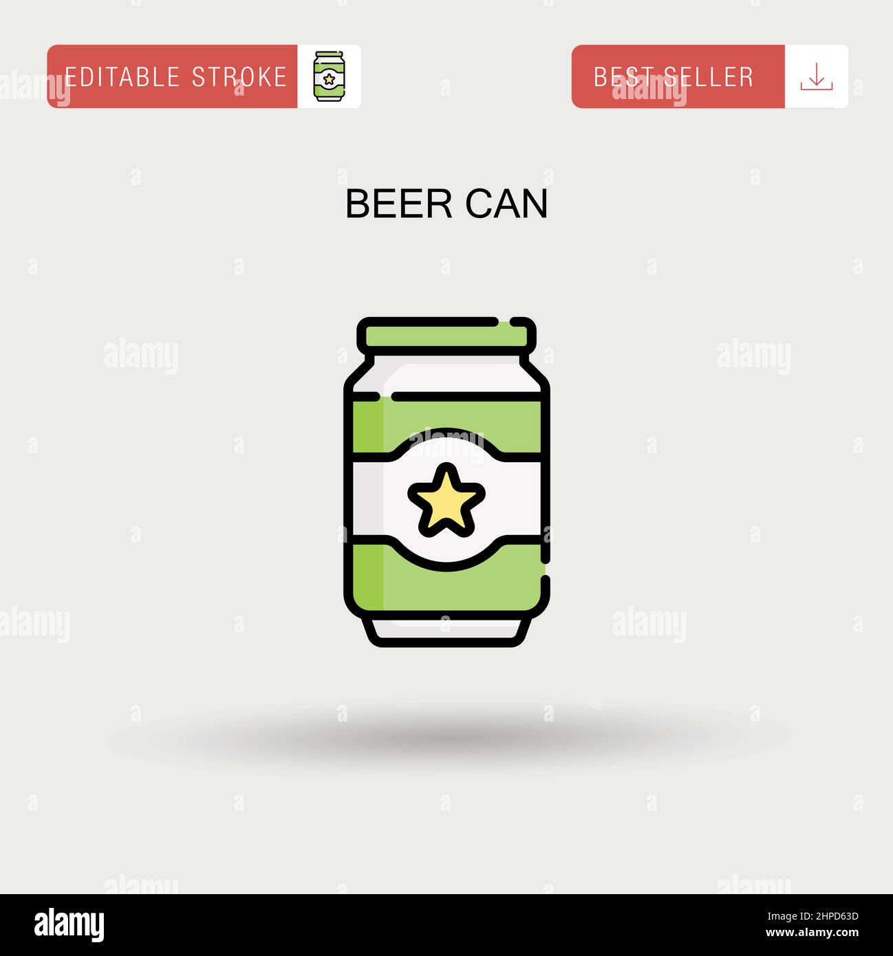 Beer can illustration Stock Vector Images - Alamy