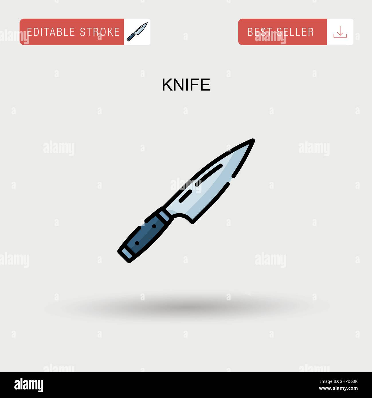 Knife Simple vector icon Stock Vector Image & Art - Alamy