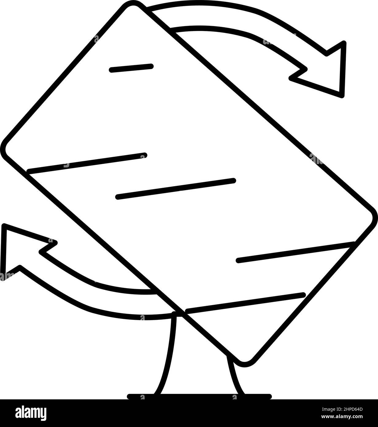 rotating monitor line icon vector illustration Stock Vector Image & Art ...