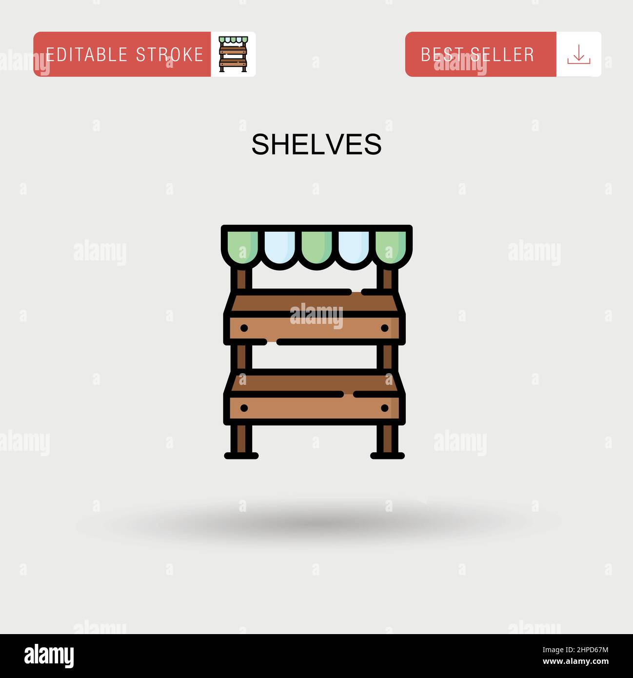 Market shelf Stock Vector Images - Alamy