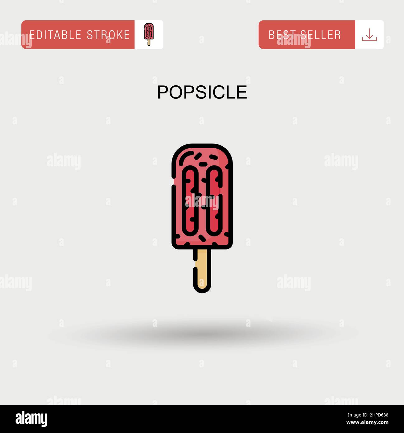 Popsicle Simple vector icon Stock Vector Image & Art - Alamy