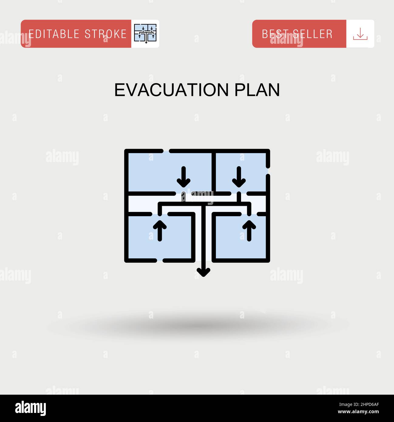 Icon escape evacuation hi-res stock photography and images - Alamy