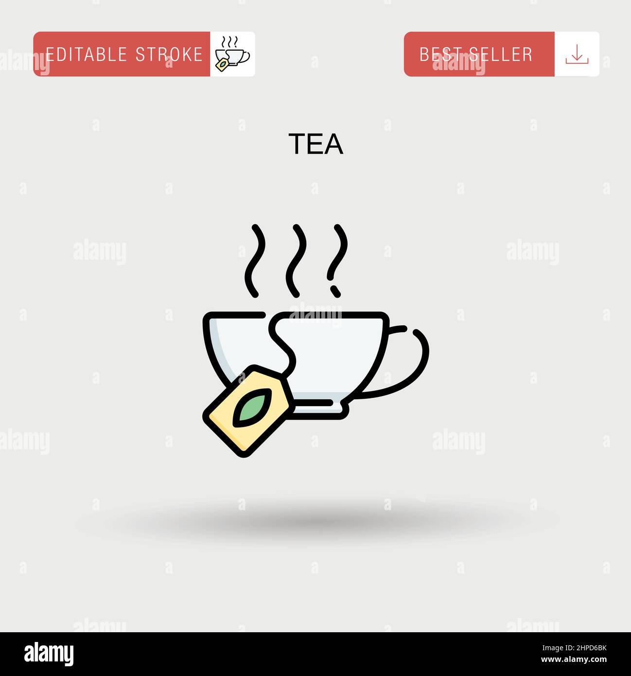 Black tea lemon glass teapot Stock Vector Images - Alamy