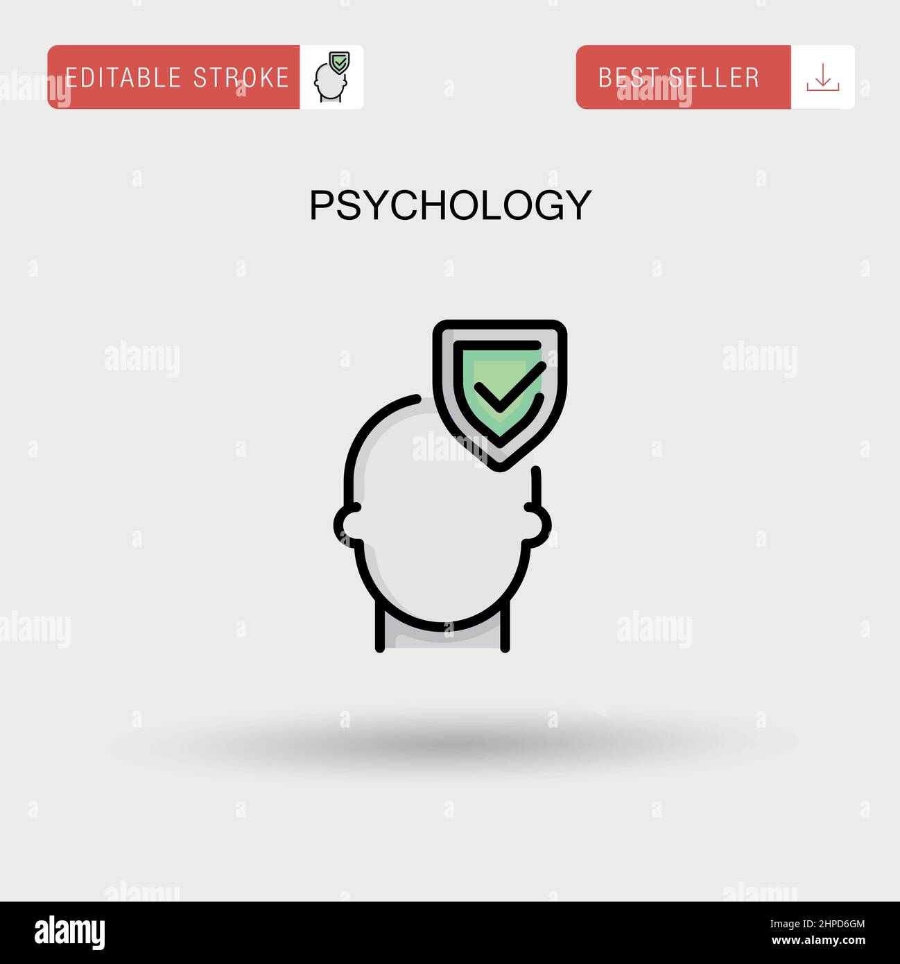Psychological help icon simple Stock Vector Images - Alamy