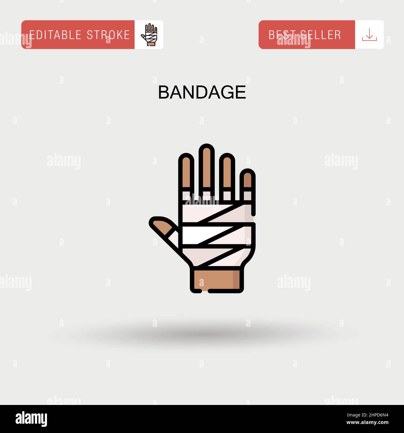 Bandage Simple vector icon Stock Vector Image & Art - Alamy