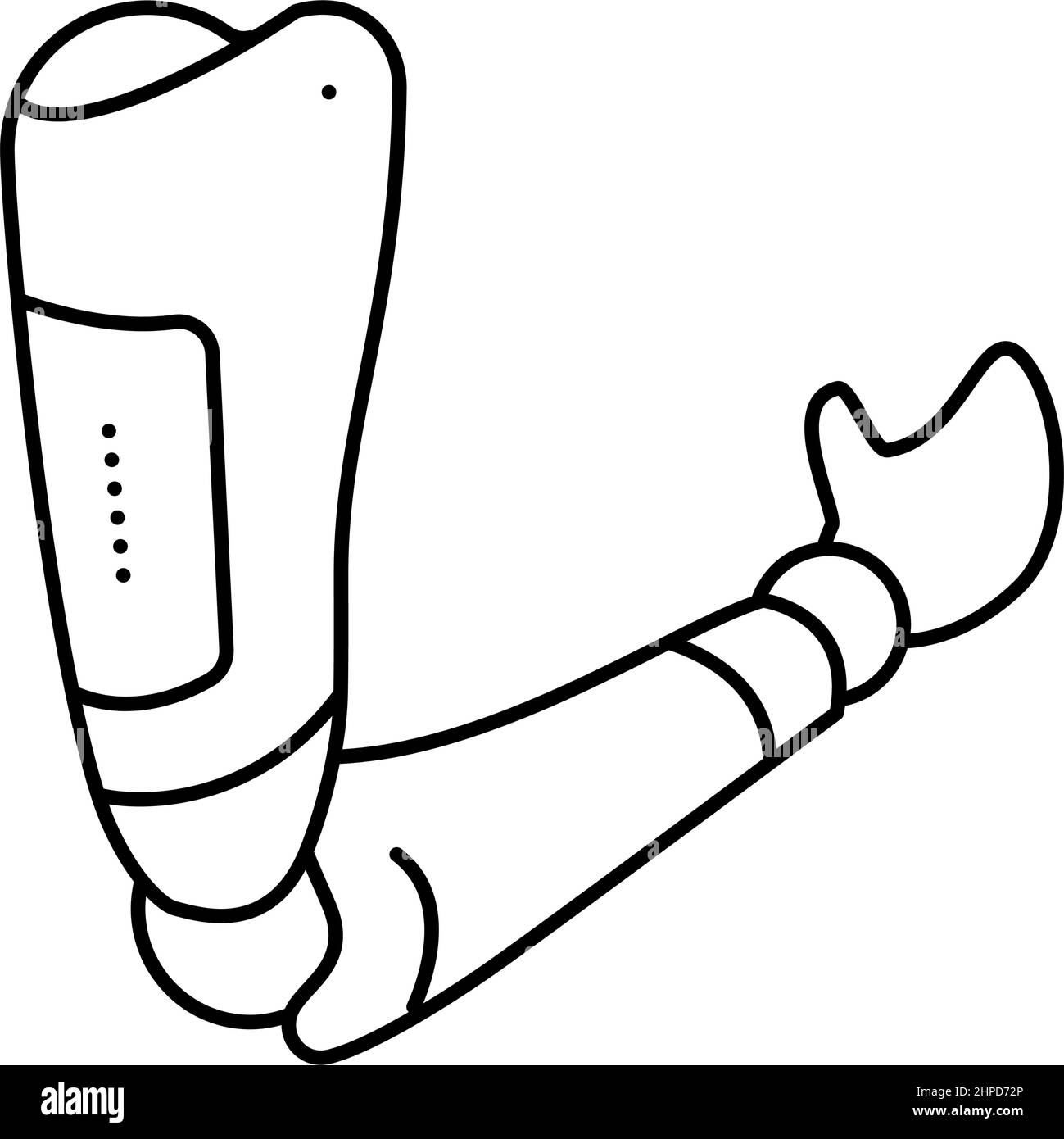 modern arm prosthesis line icon vector illustration Stock Vector Image ...