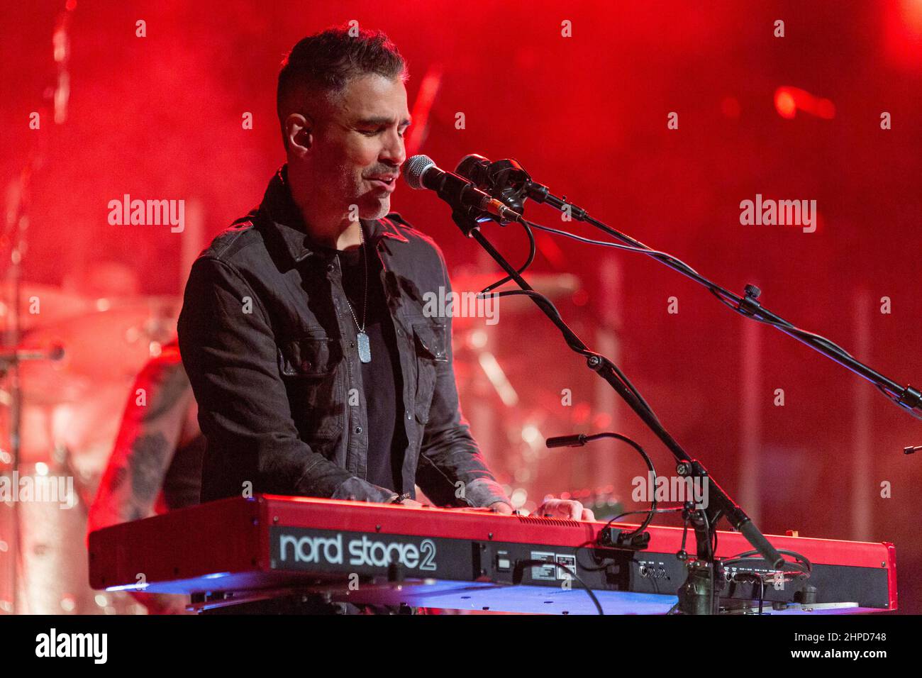 Milwaukee, USA. 19th Feb, 2022. Elvio Fernandes of Daughtry on February ...