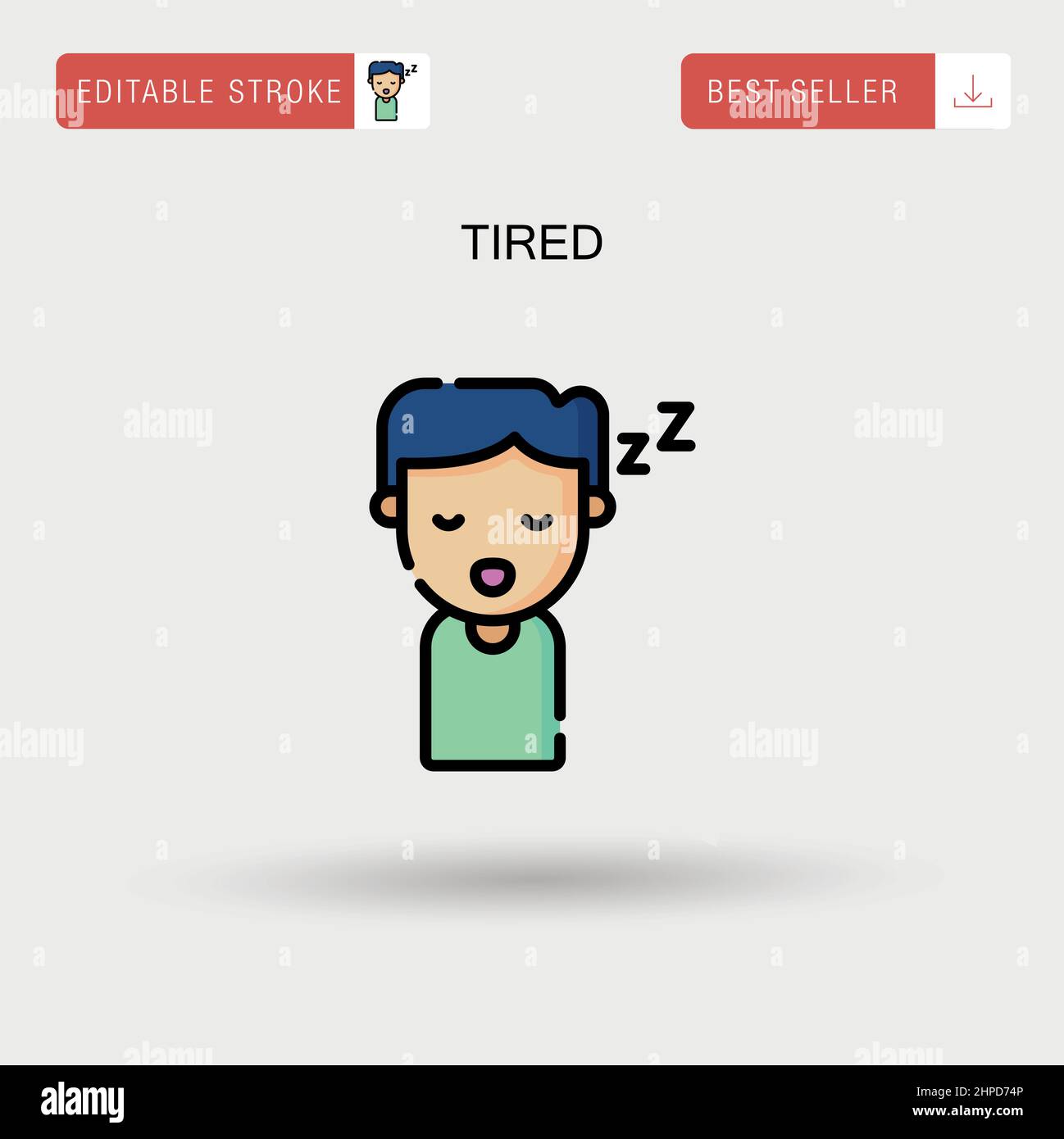 Tired woman Stock Vector Images - Alamy