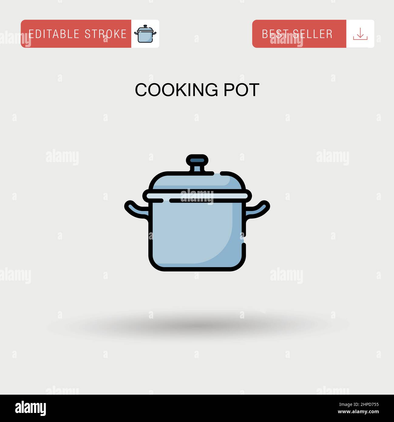 Cooking pot Simple vector icon Stock Vector Image & Art - Alamy
