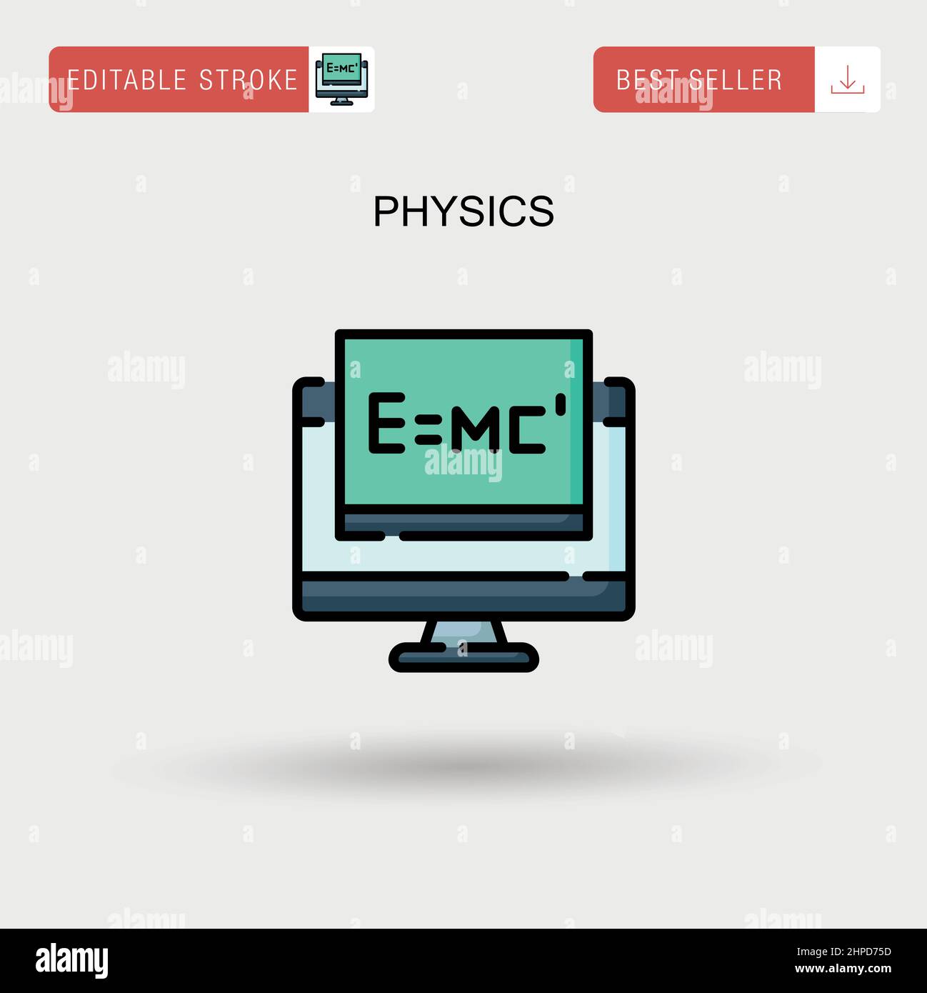 Icon physics knowledge Stock Vector Images - Alamy