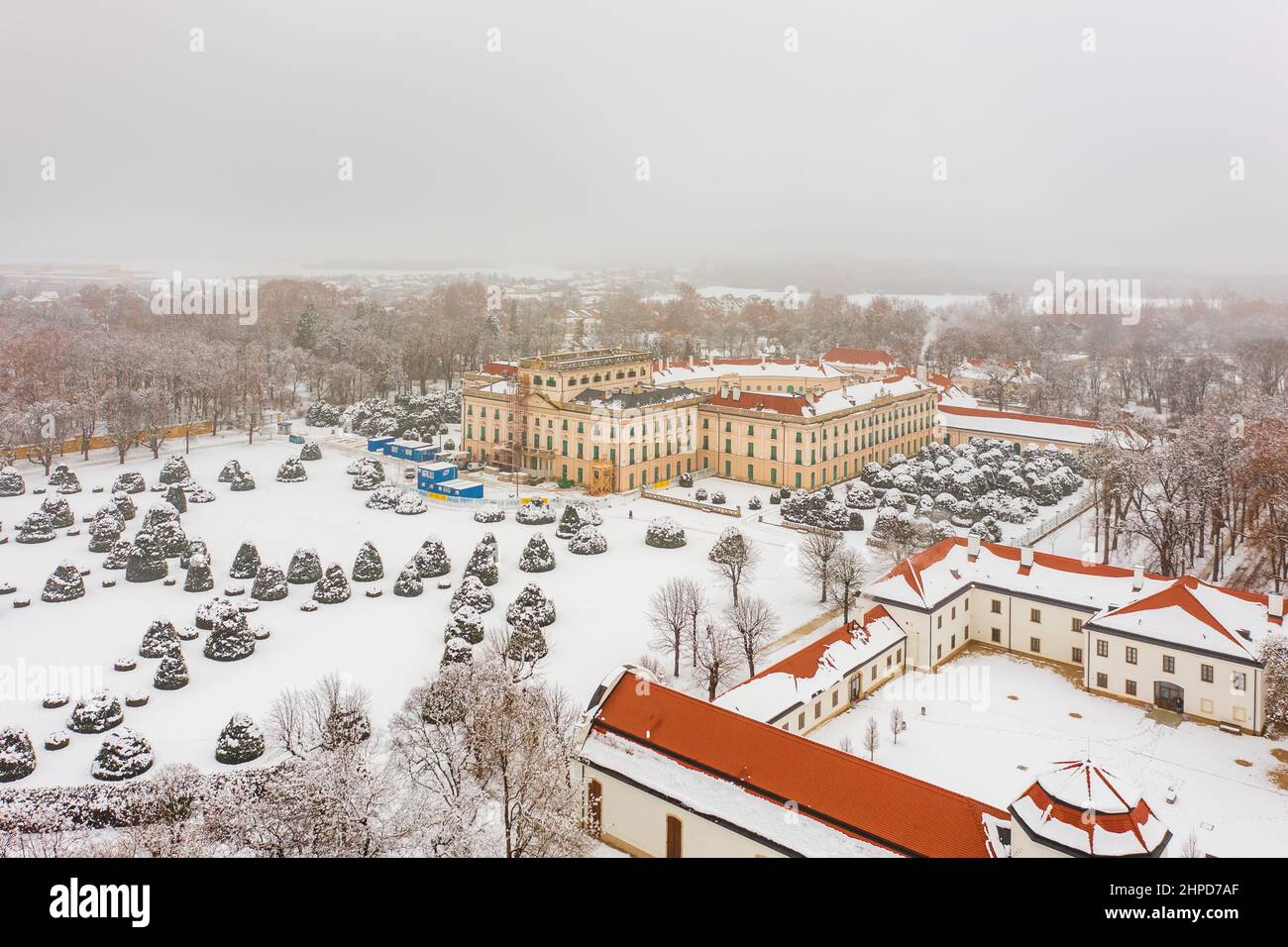 Versailles garden winter hi-res stock photography and images - Alamy