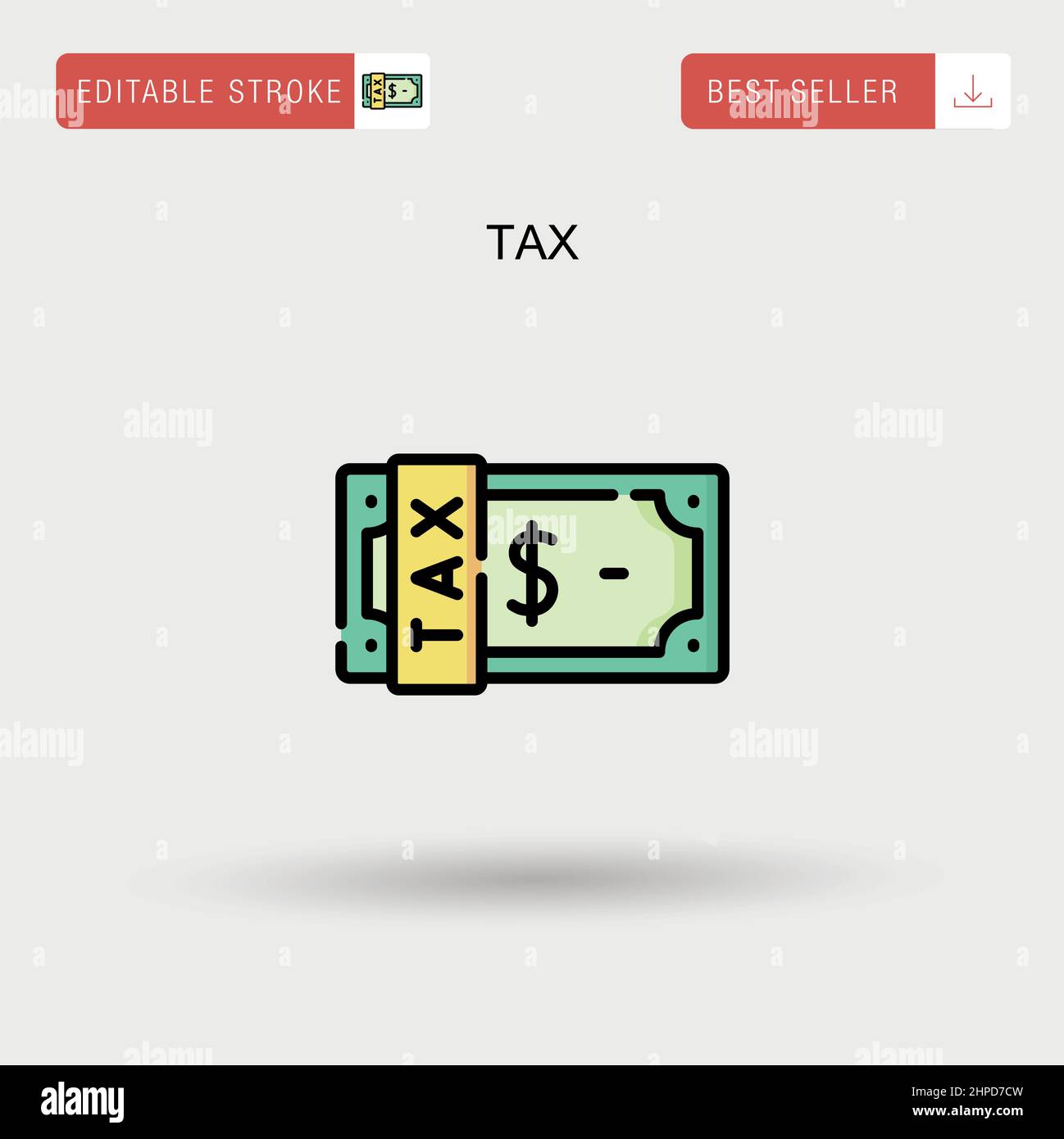Tax payment concept income Stock Vector Images - Alamy