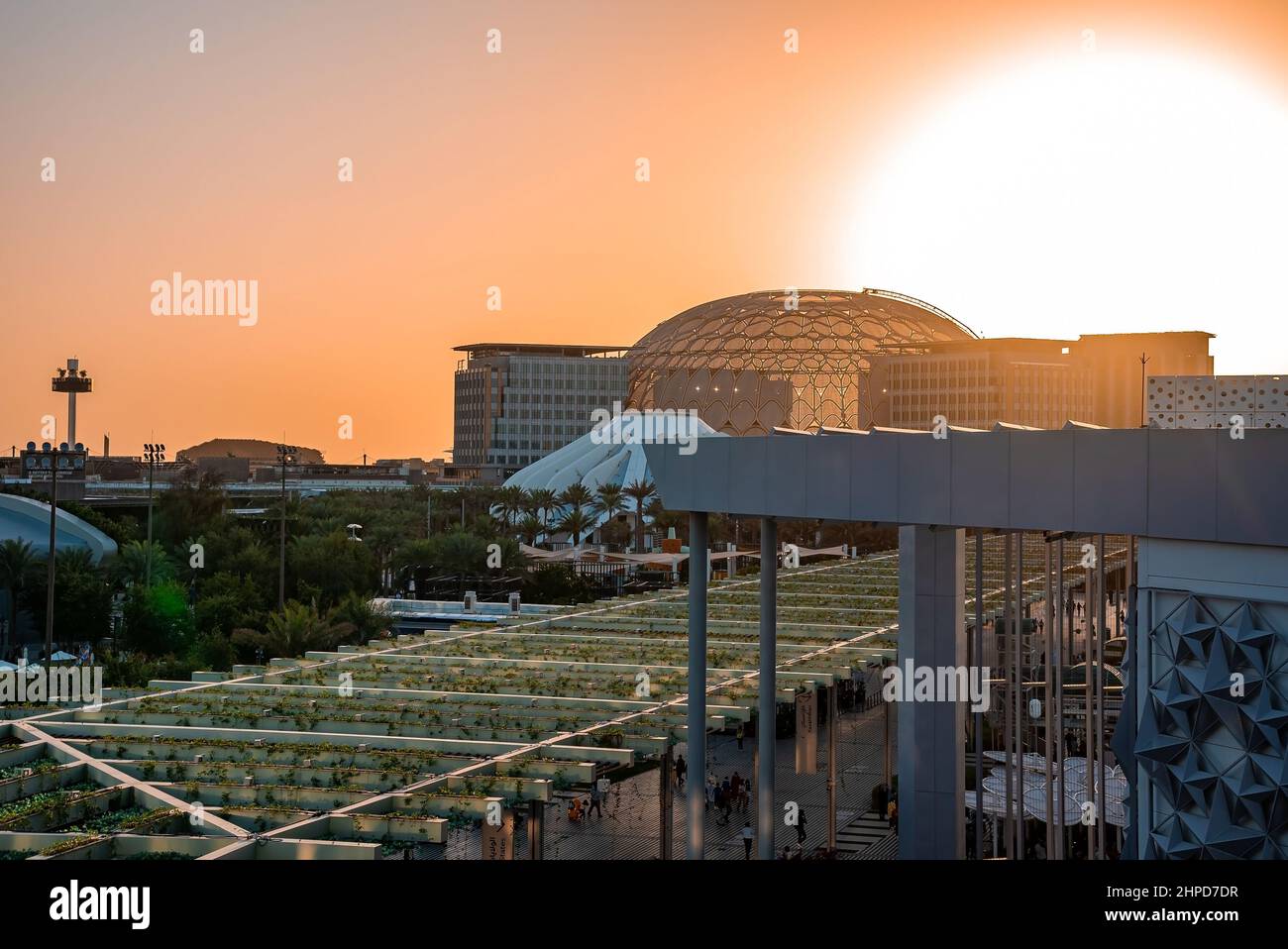 Dubai Expo 2020 exhibition show with many amazing pavilions Stock Photo ...