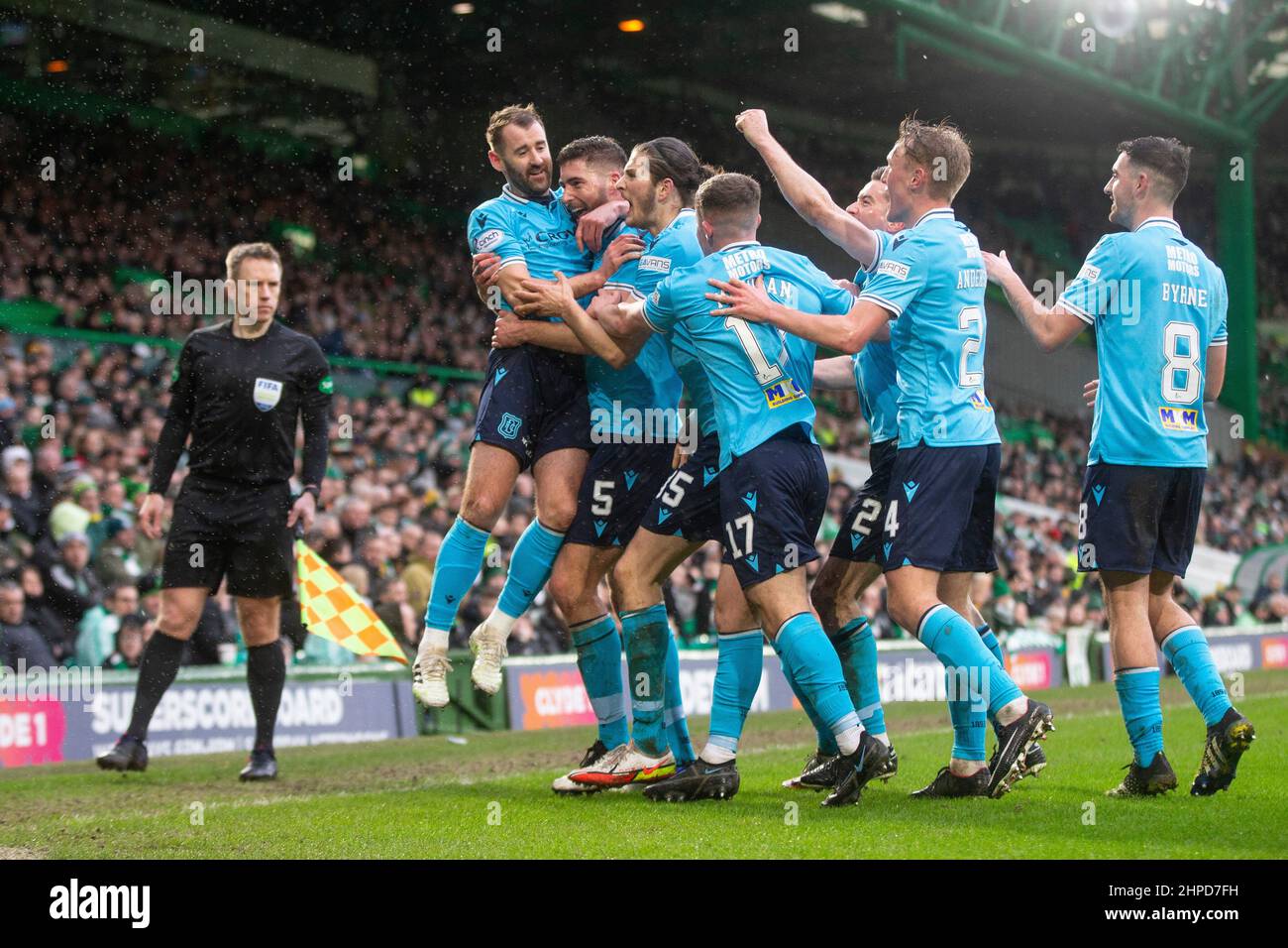 20th February 2022 ; Celtic Park, Glasgow, Scotland; Scottish premier ...