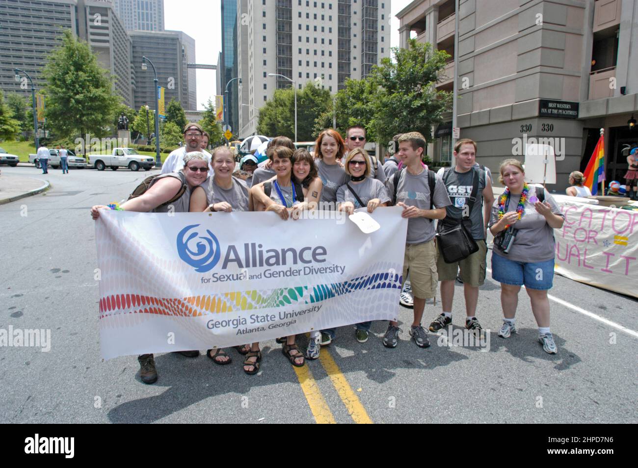 Gay Pride Parade in Atlanta Georgia GA, US, USA Stock Photo - Alamy