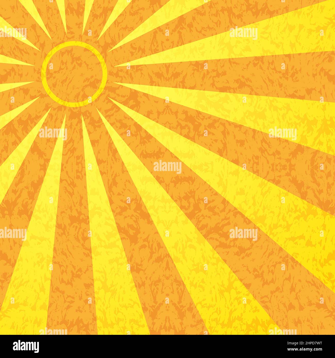 Abstract yellow sun rays. Summer vector sunray illustration for design ...