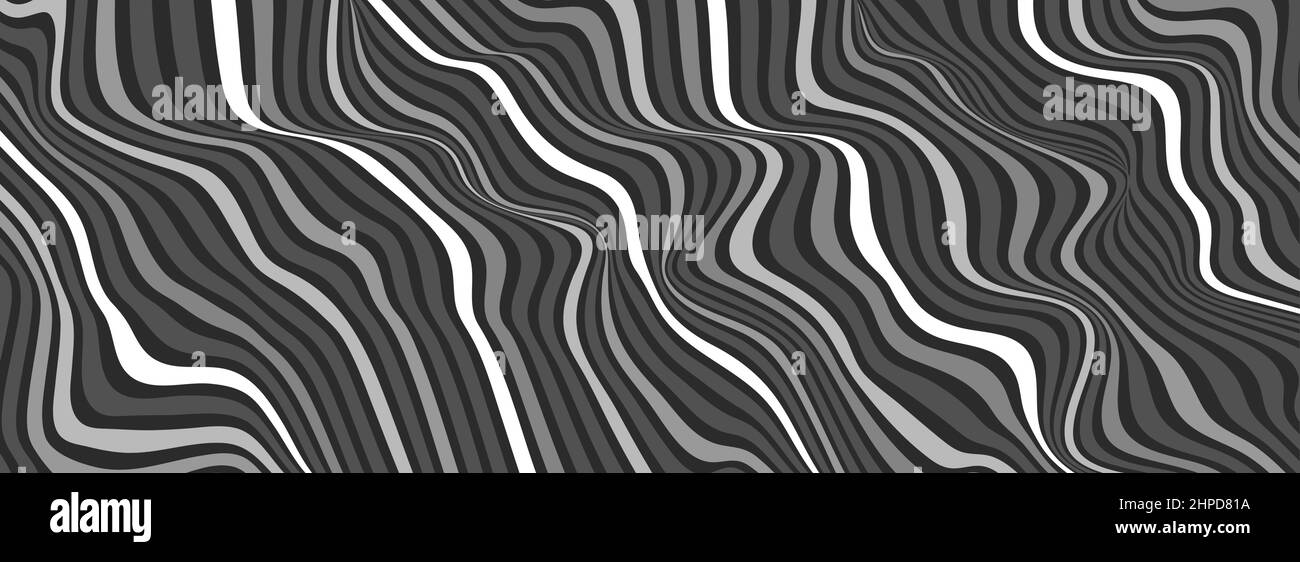 Distortion lines background. Distort stripes, abstract modern pattern ...