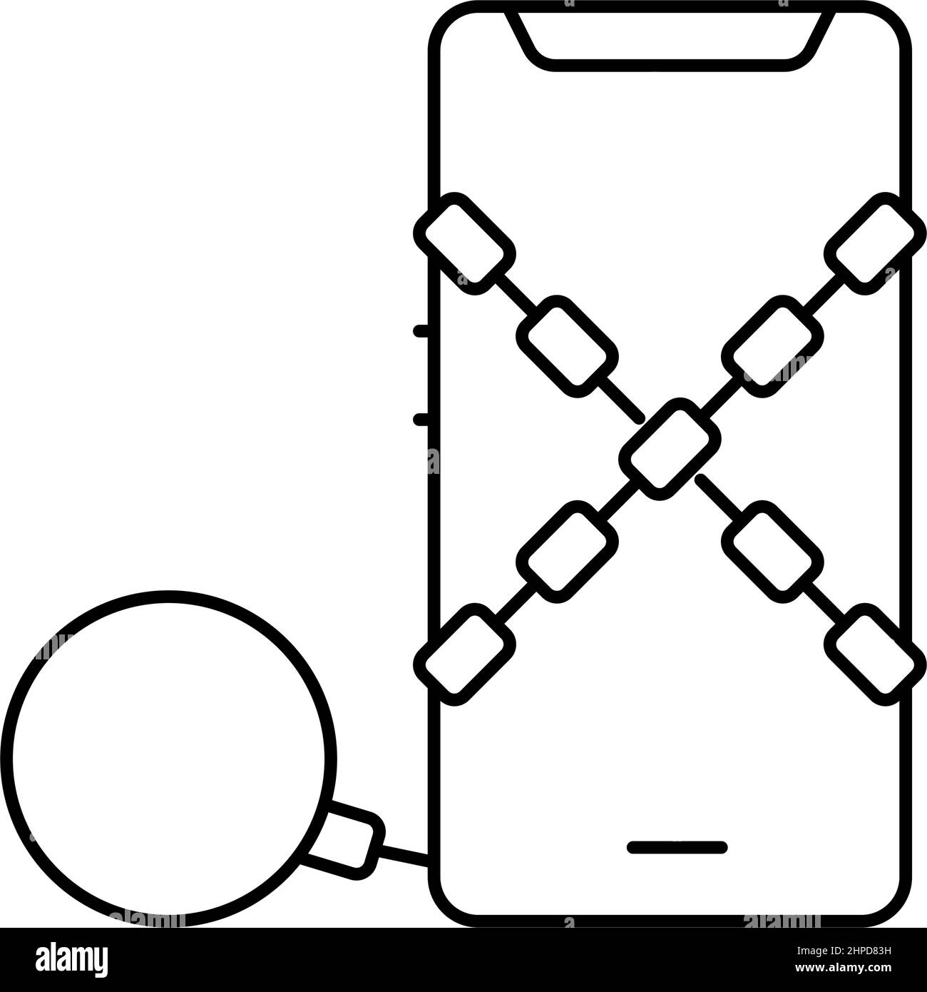 Mobile phone chain core line hi-res stock photography and images - Alamy