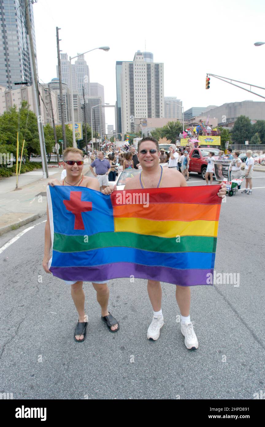 Gay Pride Parade in Atlanta Georgia GA, US, USA Stock Photo - Alamy