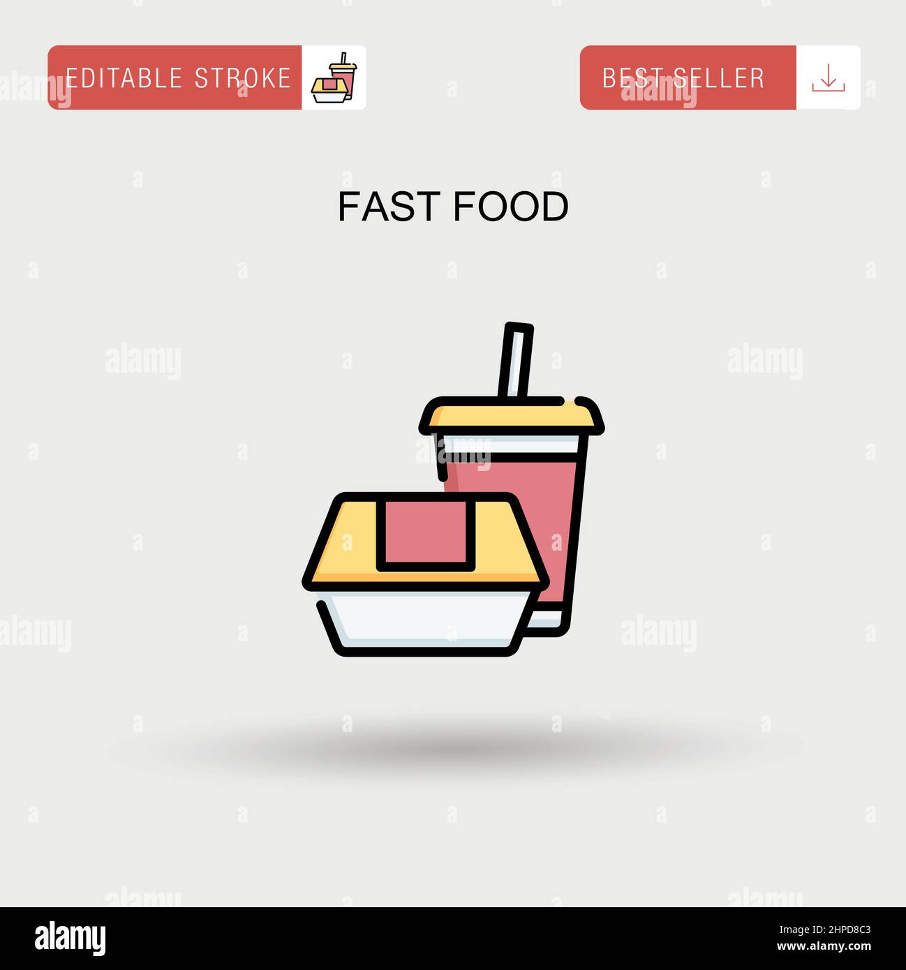 Hamburger top view Stock Vector Images - Alamy