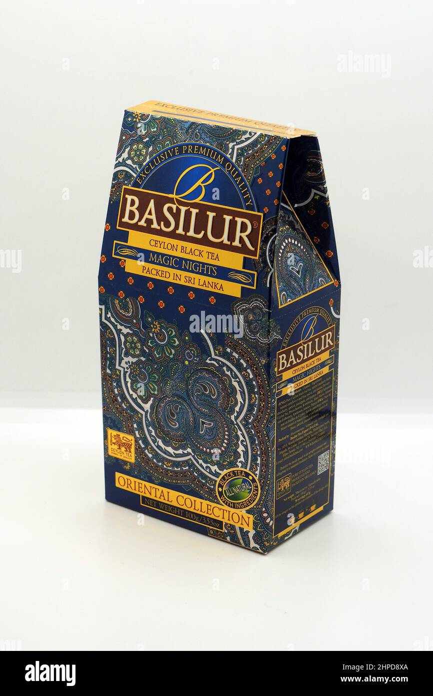 Basilur premium Ceylon Tea, Srí Lanka, Asia Stock Photo - Alamy