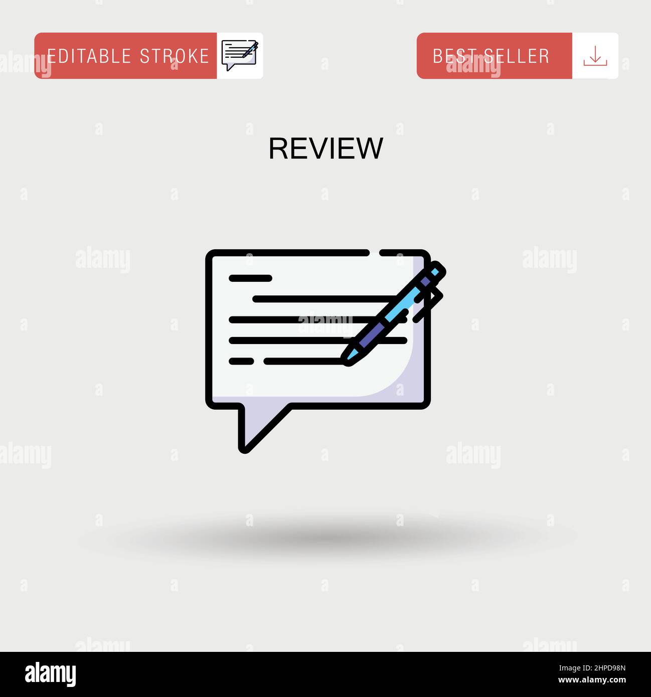 Review Simple vector icon Stock Vector Image & Art - Alamy