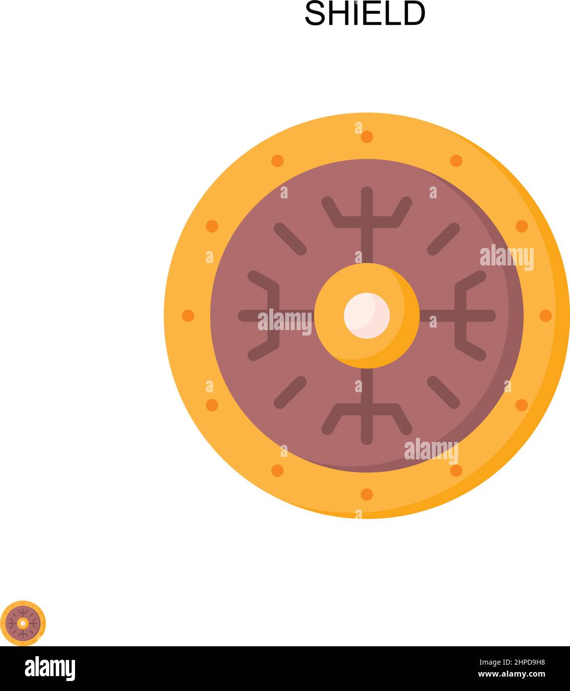 Shield Simple vector icon. Illustration symbol design template for web ...